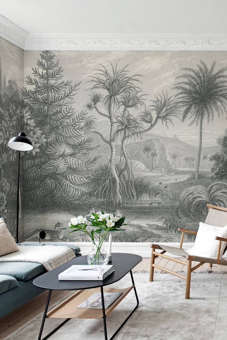 Dark Grey Wallpaper Ideas: Patterns, Murals & Styling Advice | Hello Circus